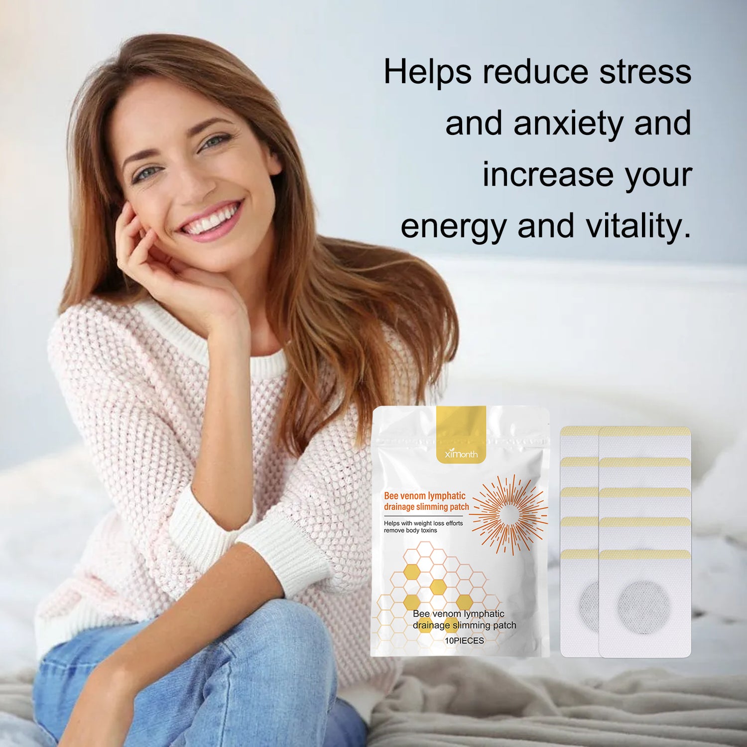 Bee Venom Lymphoid Body Shaping Patch, Firming Flab Fat Belly Arms Bye ...