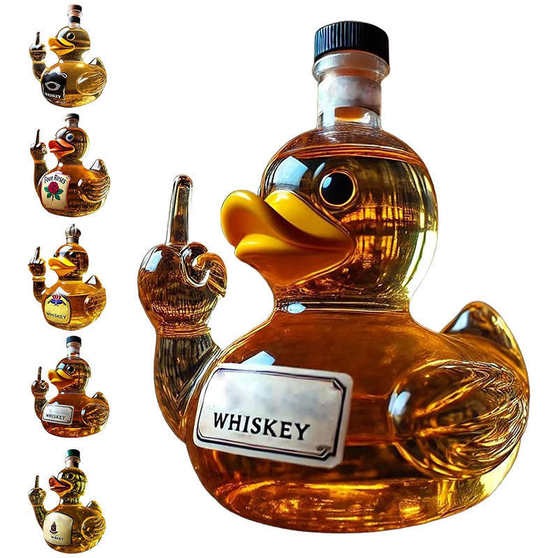 10 Oz Middle Finger Duck Bottle - Funny Whiskey Duck Decanter. Great P ...