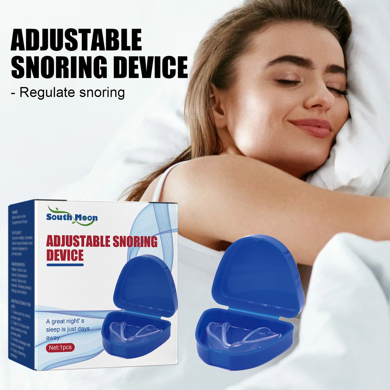 Adjustable Snoring Device, Correction At Night Help Sleep Cleaning Nas ...